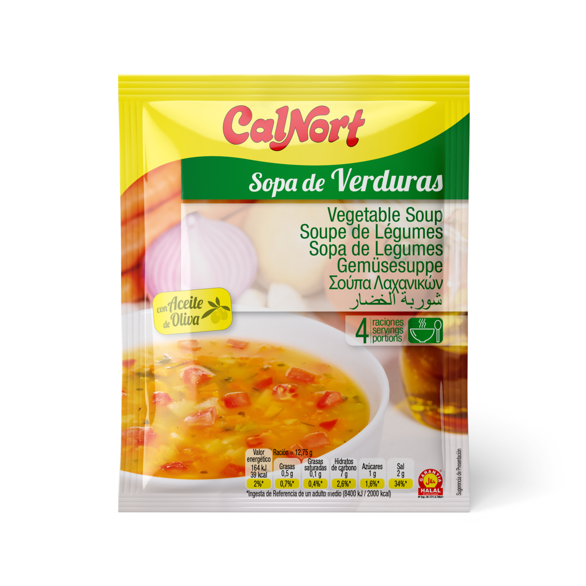 Vegetable Soup with Olive Oil, 51 g sachet - Caldos del Norte